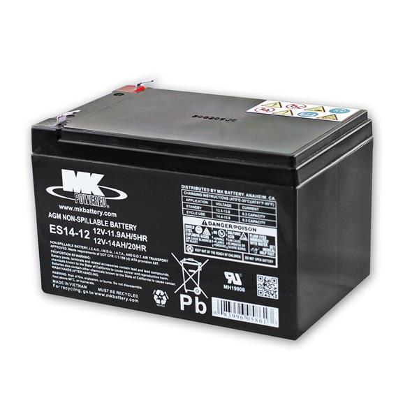 MK Battery ES14-12 Antriebsbatterie 12V 14Ah (C20) "Cyclic AGM" | MK ...