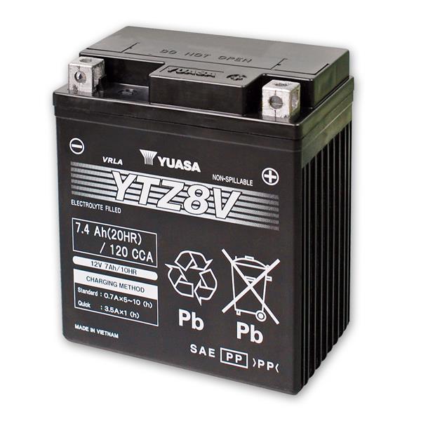 YUASA YTZ8V Motorradbatterie / Starterbatterie / Rollerbatterie ...