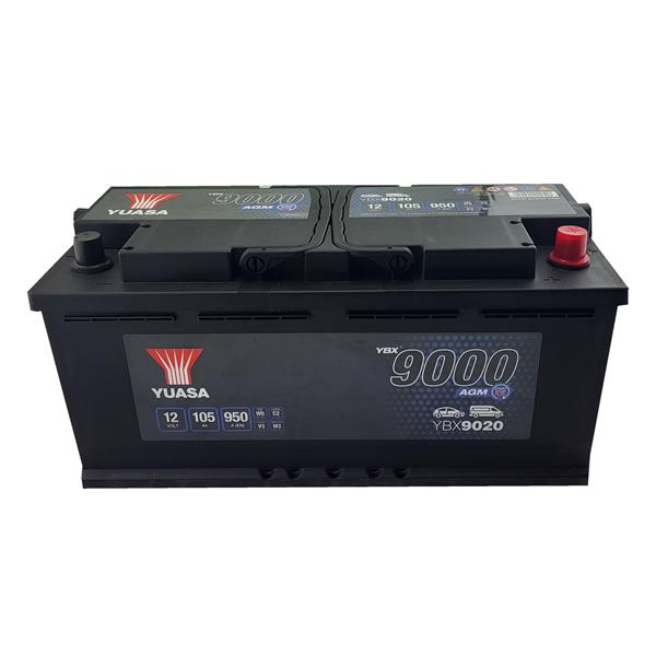 Yuasa YBX9020 - 12V 105Ah AGM Autobatterie | Hohe Leistung ...